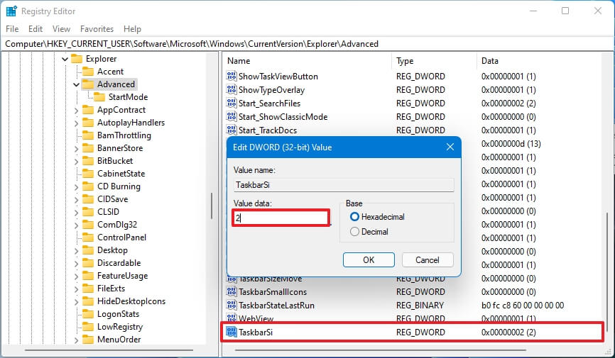 How To Change Taskbar Size In Windows 11 Make The Taskbar Small Medium And Large In Size 