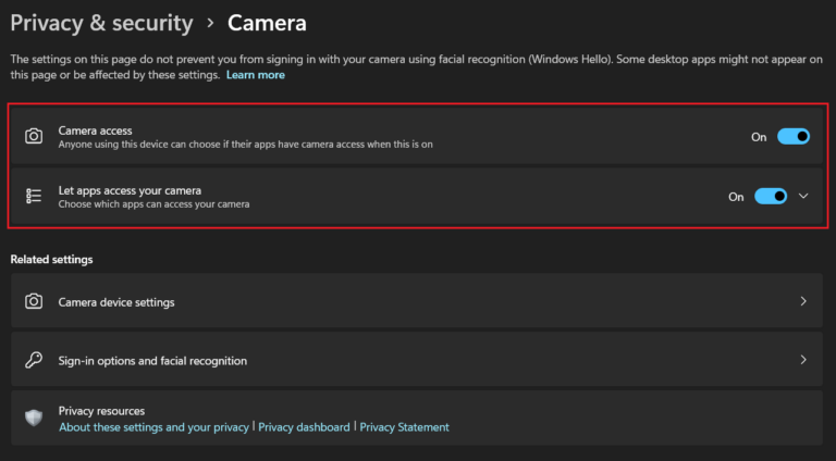 How to Fix Camera Not Working in Windows 11 - TechYorker