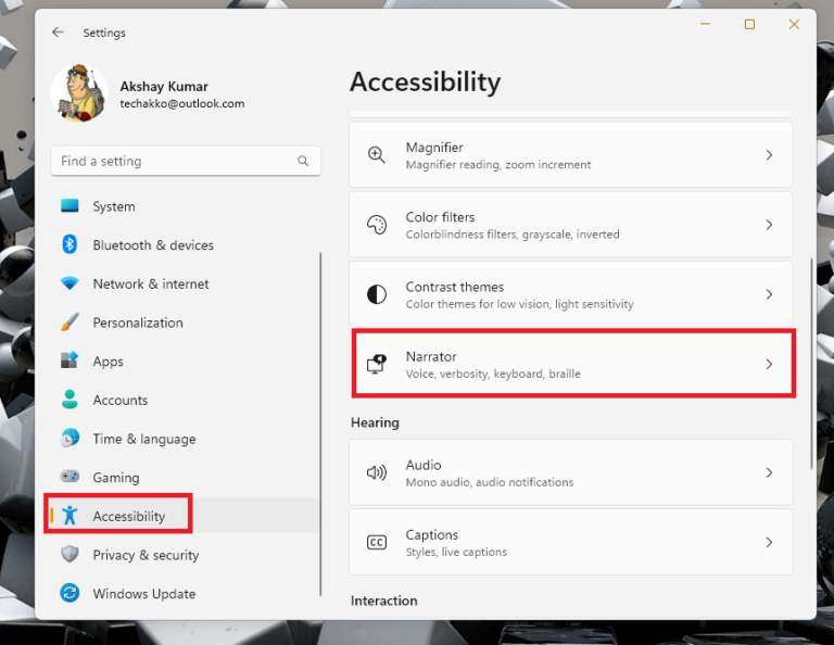 How to Remove Yellow Border Around Screen in Windows 11 - TechYorker